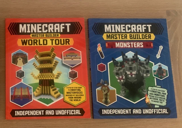MINECRAFT MASTER BUILDER World Tour And monsters Book Independant And ...