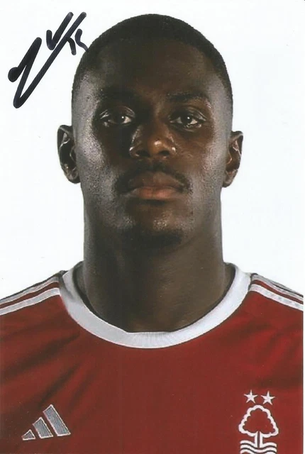 NOTTINGHAM FOREST: MOUSSA NIAKHATE SIGNED 6x4 2023/2024 PORTRAIT PHOTO ...