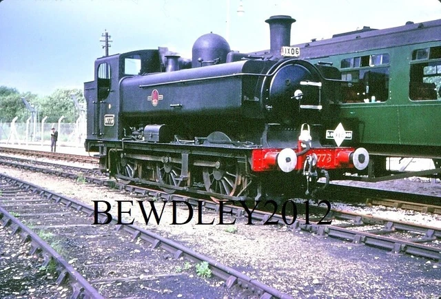 *ORIGINAL 35MM KODACHROME SLIDE* GWR PANNIER 9773 STAINES WEST STATION ...