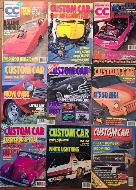 CUSTOM CAR MAGAZINE - 1992 -1995 Street Rod cortina camero Peugeot ...