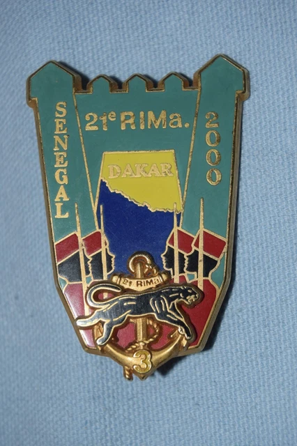 B142 INSIGNE MILITAIRE 21e RIMa Régiment Infanterie de Marine DAKAR SENEGAL EUR 15,00 - PicClick FR