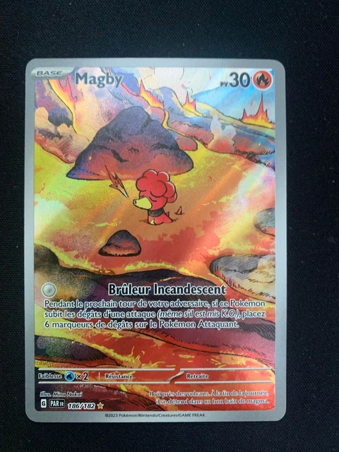 CARTE POKÉMON MAGBY Secret 186/182 Faille Paradoxe EV04 Fr EUR 19,00 ...