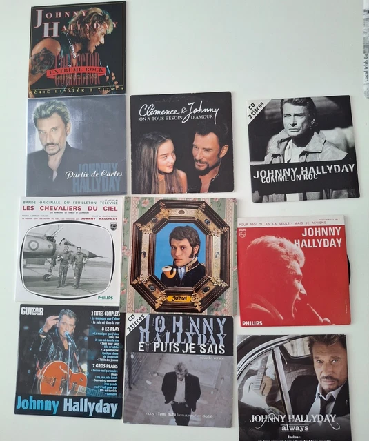 LOT DE CD 2 titres et plus de JOHNNY HALLYDAY EUR 10,00 - PicClick FR