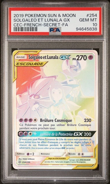 CARTE POKEMON : Solgaleo Et Lunala Gx 254/236 - Psa 10 - Sl12 Eclipse Cosmique EUR 499,90 ...