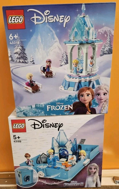 LEGO DISNEY PRINCESS Elsa & Nokk Storybook 43189 + 43218 Anna Carousel ...