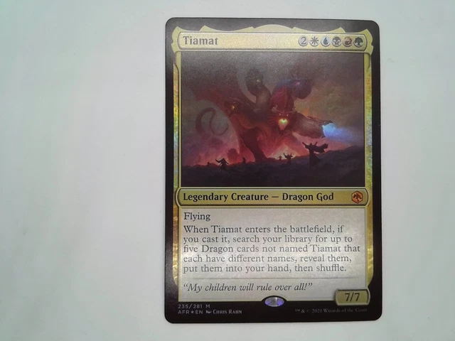 FOIL TIAMAT ADVENTURES In The Forgotten Realms AFR Magic MTG MINT CARD X1 EUR 17,93 - PicClick FR
