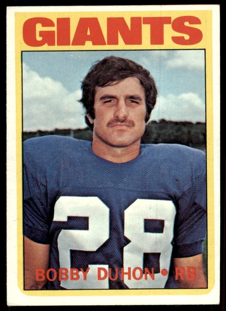 1972 TOPPS BOBBY Duhon New York Giants #92. EUR 4,16 - PicClick FR