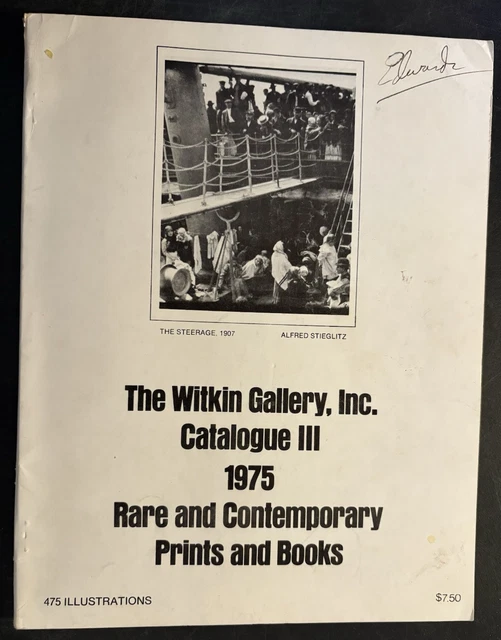 JEROME JOEL PETER Witkin Gallery art exhibition catalogue III 1975 ...