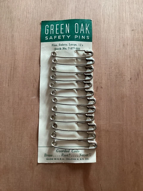 DERNIER - US Ww2 Safety Pins Large X12 Green Oak Original - Medical ...