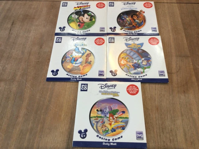 DISNEY CLASSICS DISNEY Action Racing Games PC CD ROM Bundle Daily Mail ...