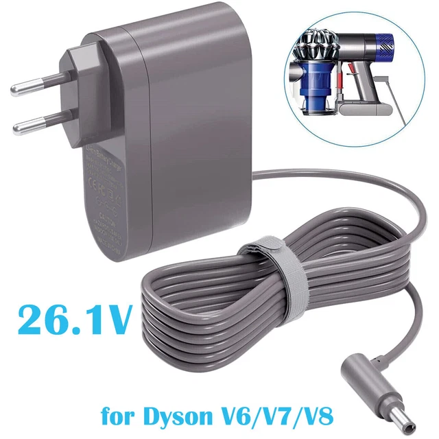 LADEGERÄT FÜR DYSON V6/V7/V8 Ladekabel Netzteil Ersatz 64506 SV03/SV09/DC58/DC59 EUR 16,72 ...