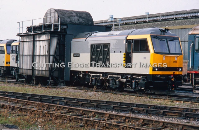 ORIGINAL RAILWAY SLIDE: New Class 60 Diesel 60090 1992 D-1814 £3.99 ...