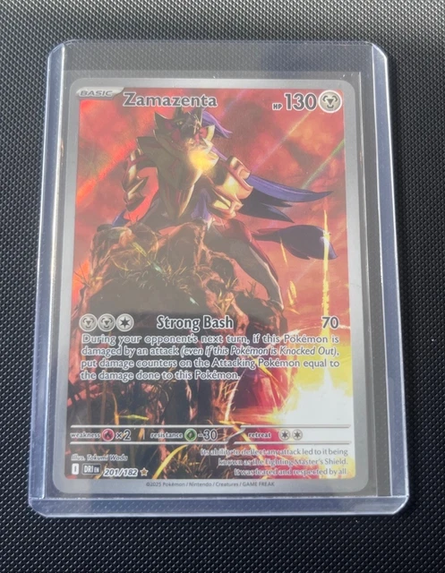 POKÉMON TCG ZAMAZENTA Destined Rivals Illustration Rare Card 201/182 £8 ...