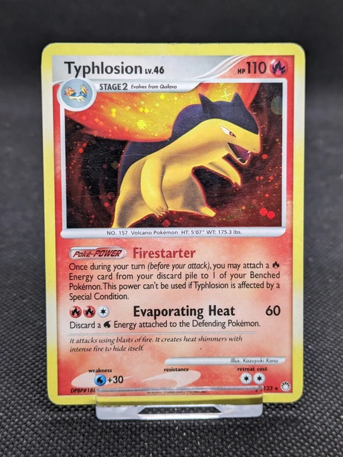 CARTE POKEMON TYPHLOSION D&P Mysterious Treasures Holo Rare 16/123 LP ...
