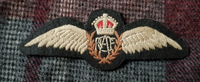 WW2 RAF CANADIAN Pilots Wings Cloth Patch Original £53.00 - PicClick UK