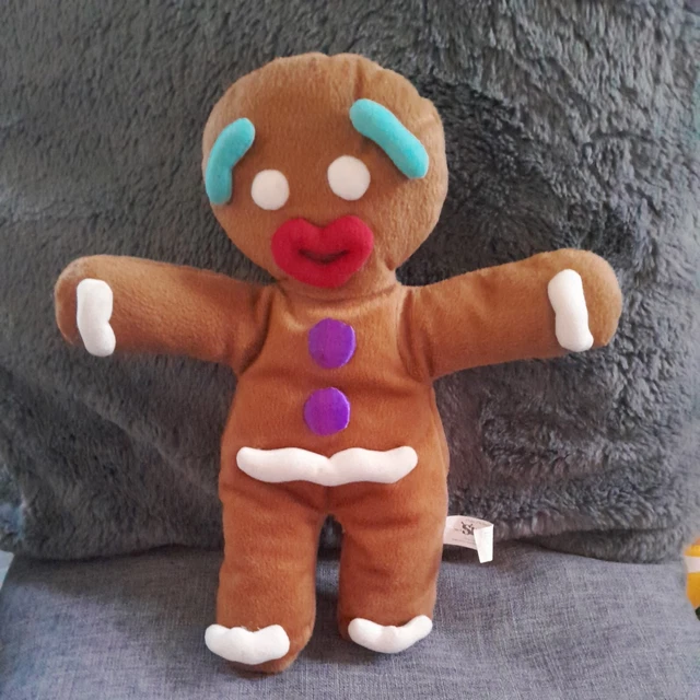 SHREK GINGERBREAD MAN hand puppet plush £7.99 - PicClick UK