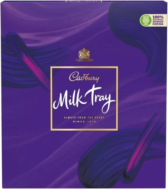 CADBURY MILK TRAY Chocolate Box, Assorted Milk Chocolates Gift Set for ...