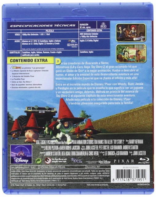 TOY STORY PART 2 - Walt Disney Pixar -John Lasseter ORIGINAL SEALED ...