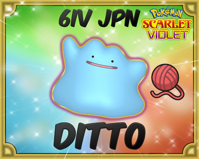 POKEMON SCARLET VIOLET JAPANESE Shiny Ditto 6IV MASUDA Pick nature ...