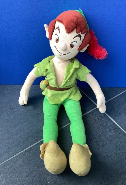 DISNEY STORE PETER PAN 20” PLUSH SOFT TOY Sitting Version Exclusive ...