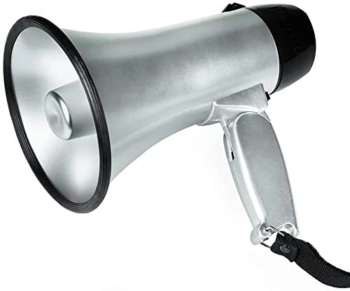 PORTABLE MEGAPHONE BULLHORN 20 Watt Power Megaphone Speaker Voice and ...