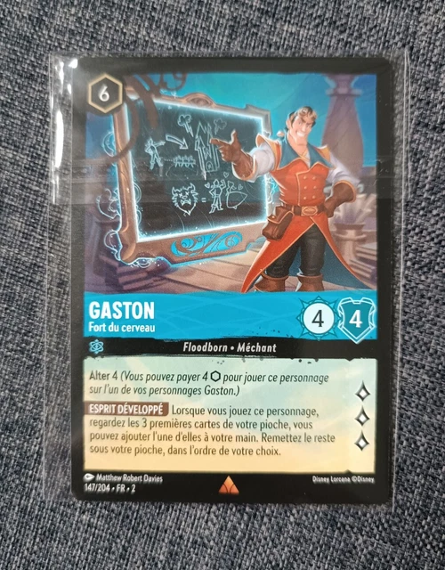CARTE LORCANA DISNEY CHAPITRE 2 Gaston 147/204 RARE FR EUR 2,97 - PicClick FR