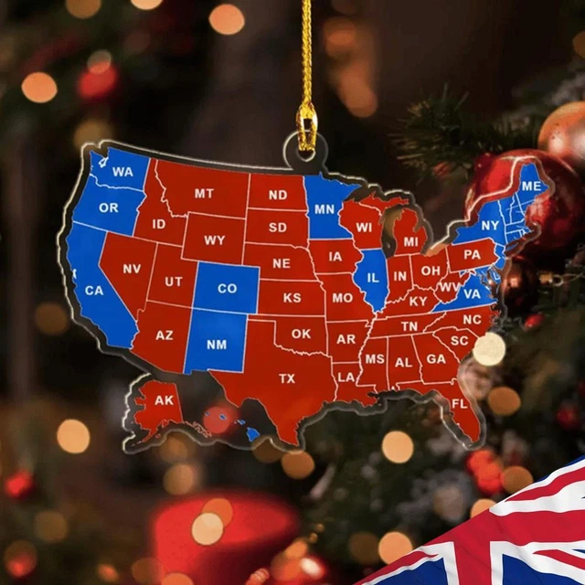 2024 ELECTION RESULTS Map Presidential Election Map Christmas Tree ...
