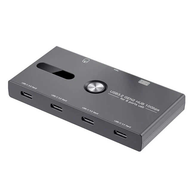 HUB USB C 10 Gbit/S, RéPartiteur USB C 6 Ports, Hub USB C Vers USB C ...