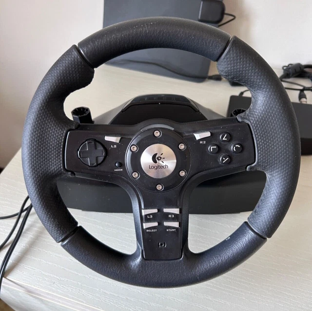 LOGITECH DRIVING FORCE ex PlayStation 2 / 3 Windows XP Vista 7 8 10 ...