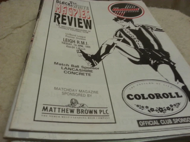 CHORLEY V LEIGH RMI 1997/98 £2.99 - PicClick UK