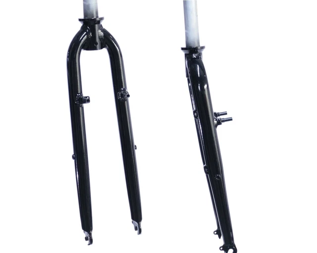 HELI-BIKES STRAIGHT 435 Trekking Cross Alu Gabel V-Brake 853g. schwarz ...