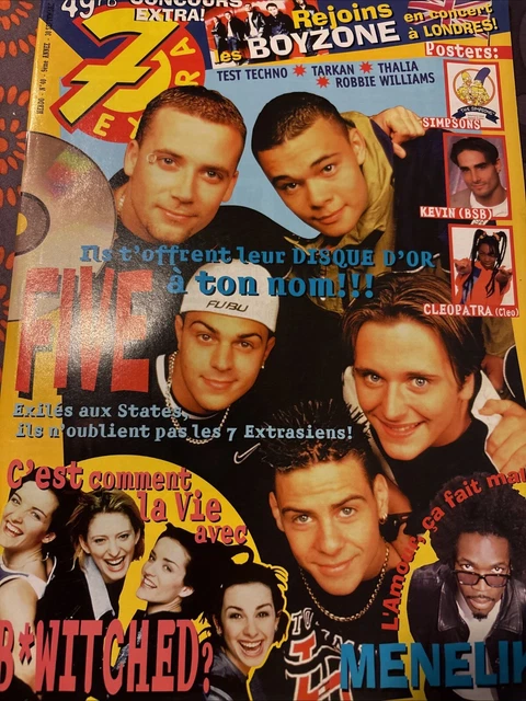 BOYS BAND FIVE Backstreet Boys Simpsons Boyzone Fabian Magazine 7 Extra ...
