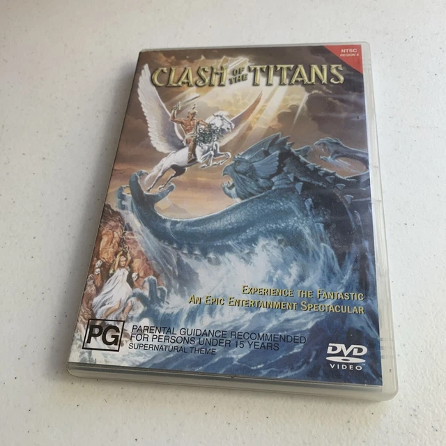 CLASH OF THE titans dvd movie region 4 pal vgc free post in aus £6.30 ...