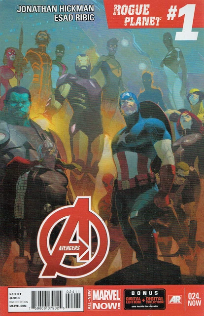 PACK DE BANDES DESSINÉES AMÉRICAINES AVENGERS 24-28 hickman ribic ...
