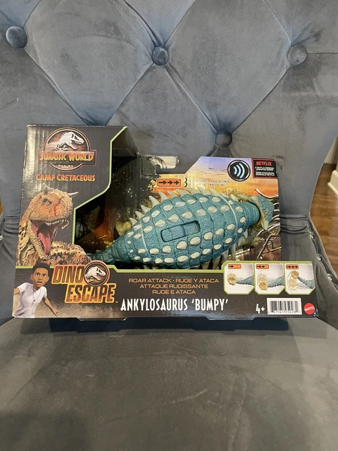 JURASSIC WORLD DINO Escape ANKYLOSAURUS BUMPY Camp Cretaceous Roar ...