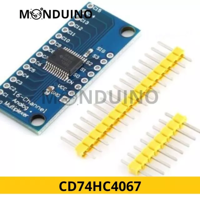 MODULE CD74HC4067 CMOS 16 Channel Digital Analog Multiplexer Breakout ... MODULE CD74HC4067 CMOS 16 Channel Digital Analog Multiplexer Breakout ...