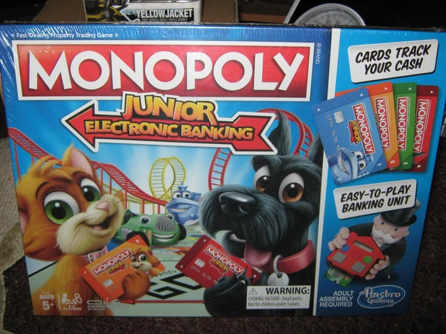 HASBRO MONOPOLY JR. Electronic Banking Board Game £9.23 - PicClick UK