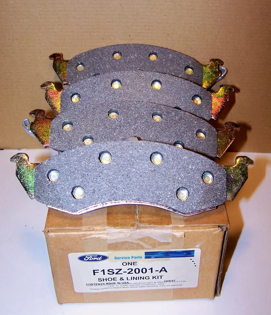 89-92 T-BIRD FRONT Disc Brake Pads F1SZ-2001-A OEM New Frt Disc & RR ...