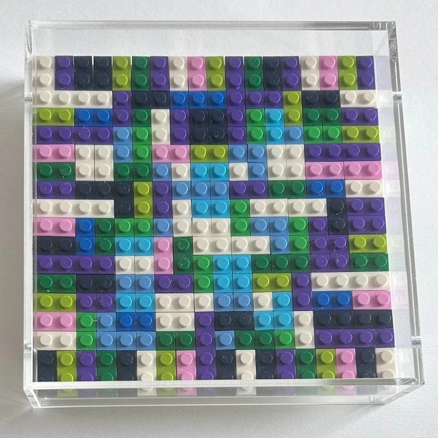LEGO ART ABSTRACT Composition built with Lego $99.33 - PicClick AU