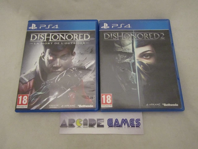 LOT 2 JEUX Dishonored La Mort De L'outsider Playstation 4 Ps4 EUR 9,90 ...