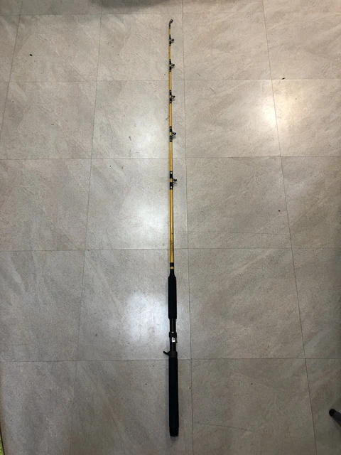 VINTAGE EAGLE CLAW Starfire Granger Ocean No. GO500 Muskie Rod 5’ 9 ...