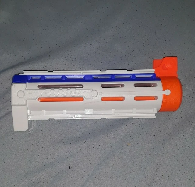 NERF ELITE RETALIATOR Recon BARIL extension PIÈCE fixation BLANC/BLEU ...