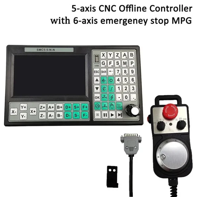 5-AXIS CNC OFFLINE Controller SMC5-5-N-N 500khz Motion Control System G ...