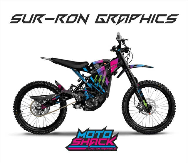 BLOCK GRAPHICS KIT for Sur-Ron Light Bee X Surron Wrap Sticker Vinyl ...