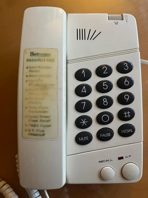 BETACOM CARAVELLE TELEPHONE Handset Curly Cord Cream £3.29 - PicClick UK