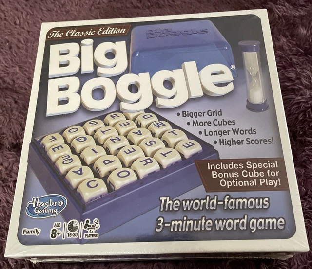 HASBRO BIG BOGGLE Game The Classic Edition 2017 With Bonus Cube New ...