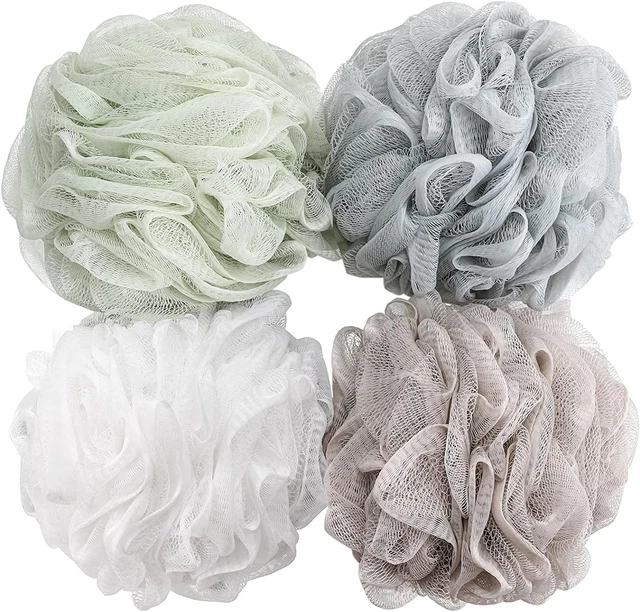 BATH SPONGE SHOWER Loofahs (60G/Pcs) Mesh Pouf Bath Scrunchies Body ...