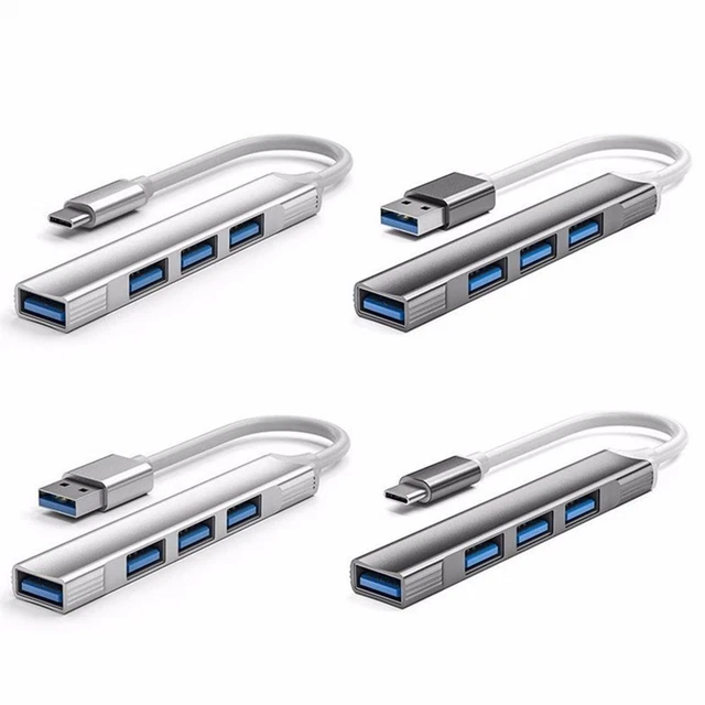 PC U DISK Adapter High Speed Expander Type-C Splitter Usb 3.0 Hub 4 ...