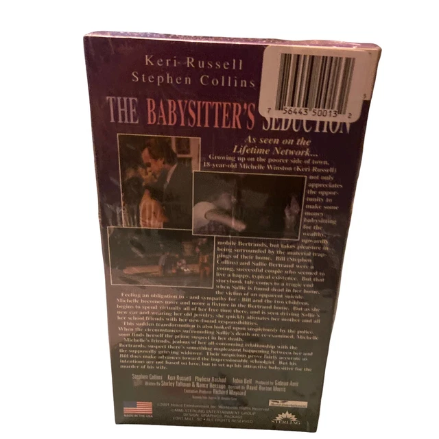 NEW THE BABYSITTERS Seduction VHS Video Cassette Tape Slip Case Cover ...