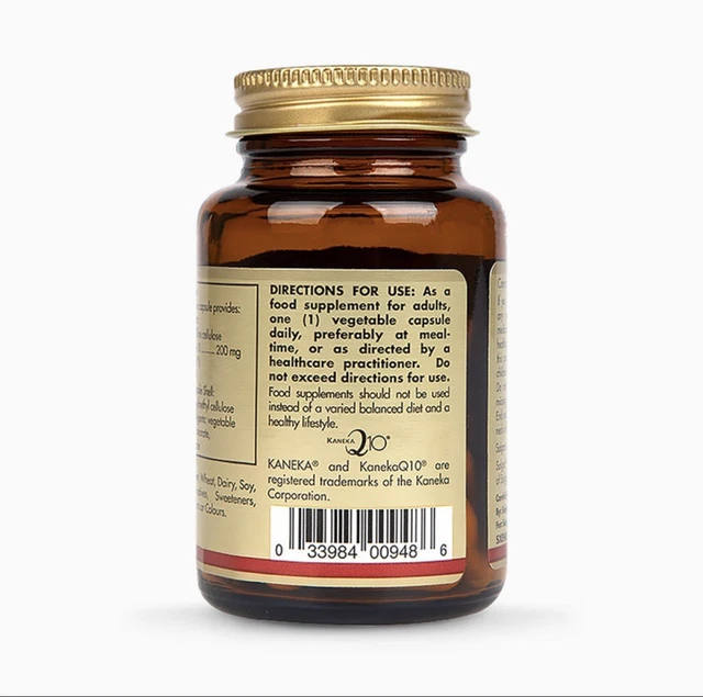 SOLGAR COQ-10 (COENZYME Q-10) 200 mg Vegetable Capsules - Pack of 30 £ ...